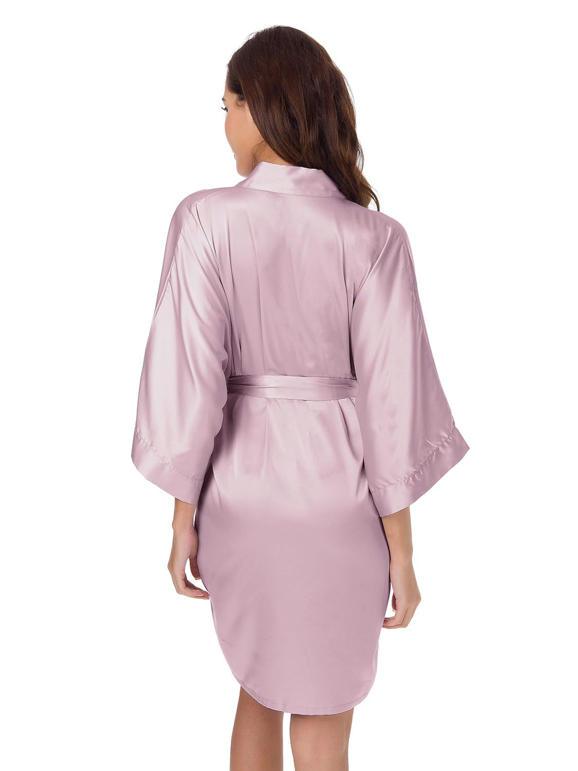 SIORO Women's Silk Robes Satin Kimono Robes Bridesmaid Wedding Robes Silky Bathrobes Summer Loungewear S-XXL