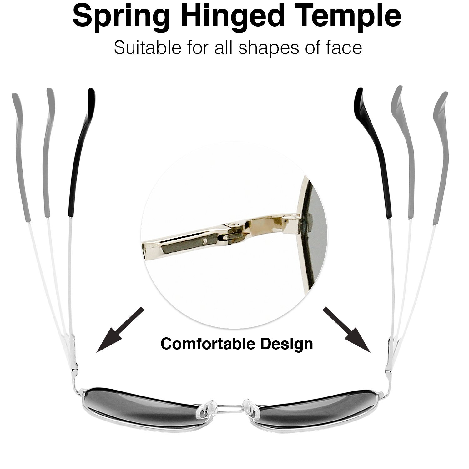 The Fresh Minimalist Small Rectangular Sunglasses Clear Eyewear Spring Hinge - Gift Box Package (205-Gun grey, Gradient Grey, 51)