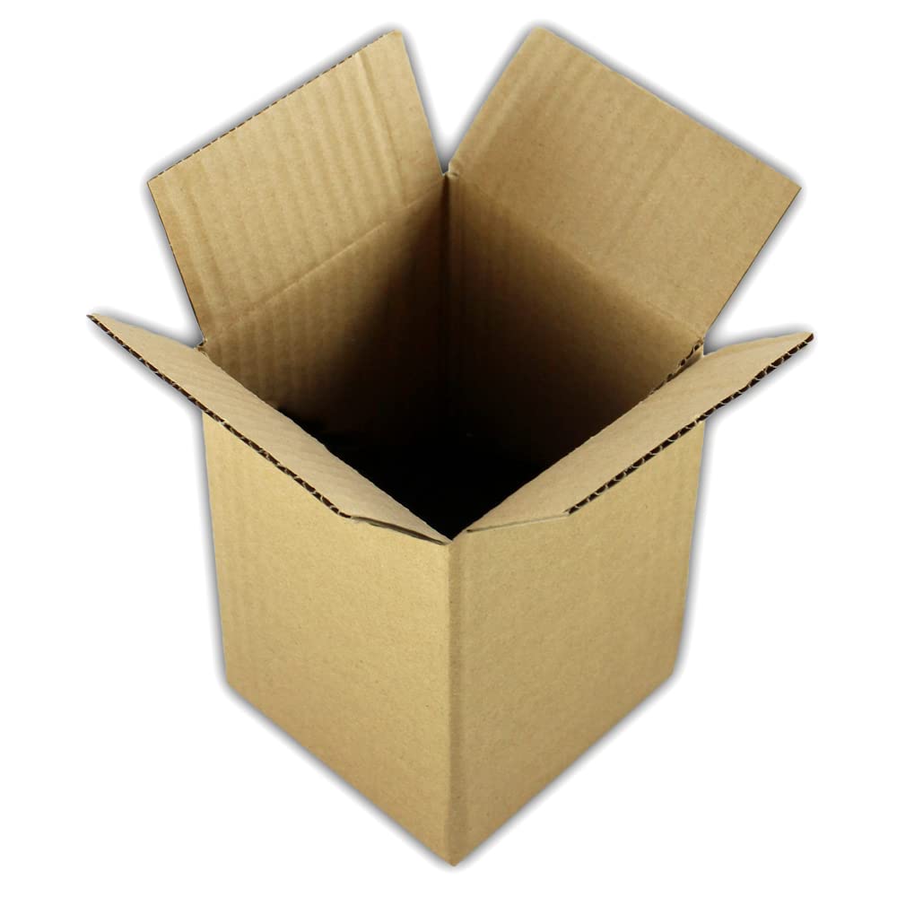 EcoSwift 10 4x4x6 Corrugated Cardboard Packing Boxes Mailing Moving Shipping Box Cartons