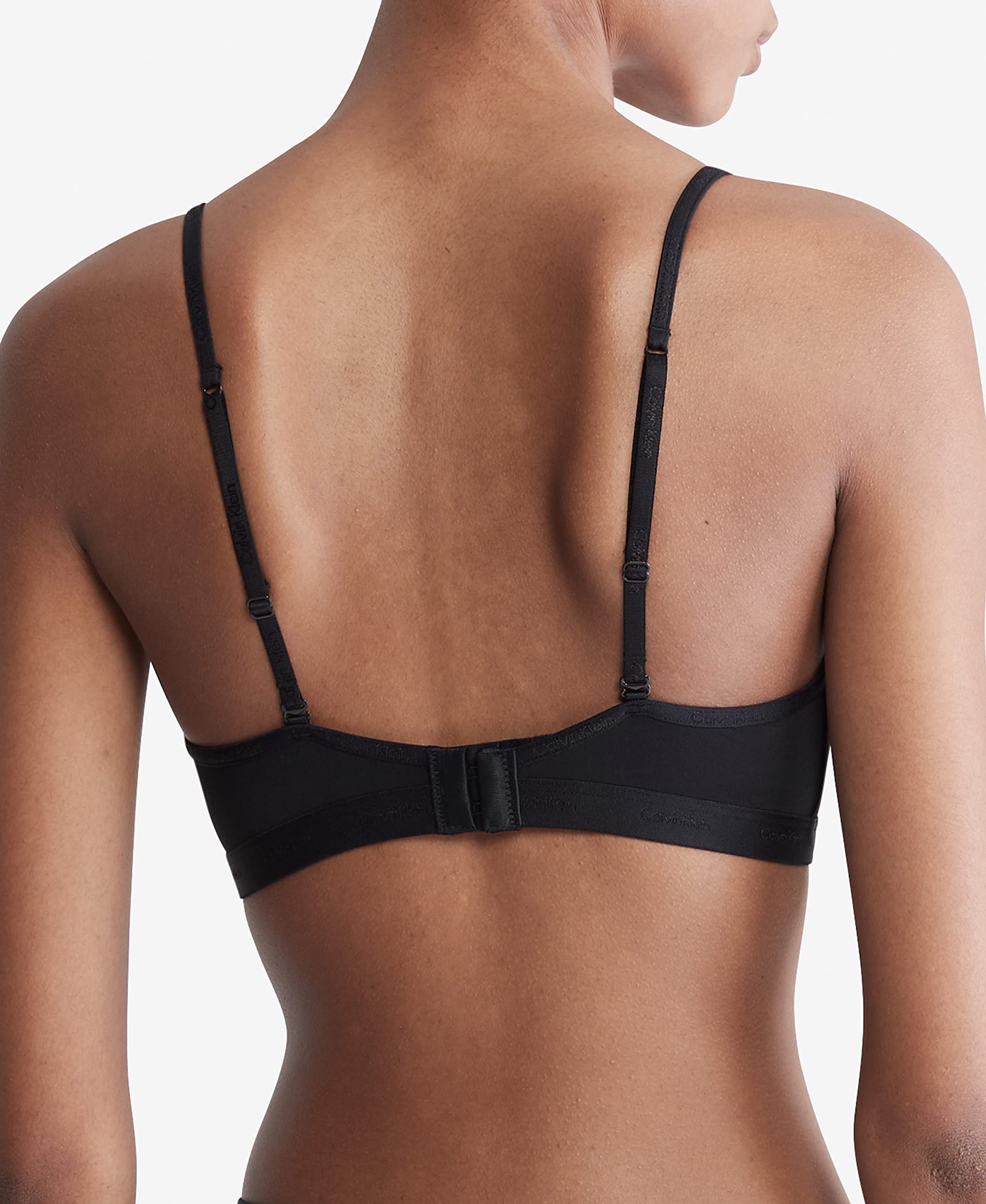 Calvin Klein Form to Body Lightly Lined Triangle Bralette Black
