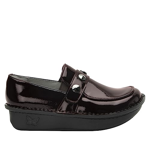 Alegria Women's Ericka Black Cherry Comfort Leather Shoes 8-8.5 M US