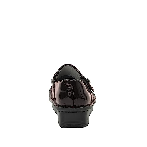 Alegria Women's Ericka Black Cherry Comfort Leather Shoes 8-8.5 M US