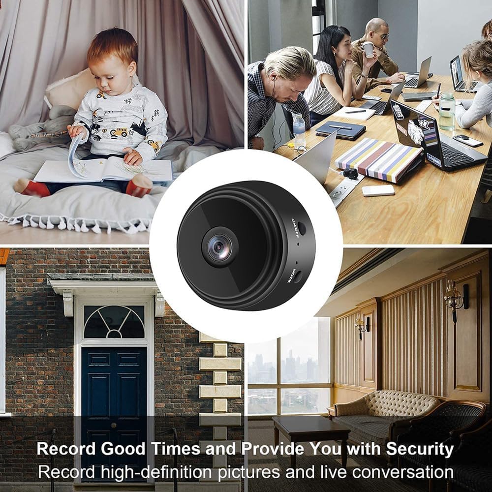 Camtrix Magnetic Mini Security Camera,Mini 1080p HD Wireless Magnetic Security Camera, Night Vision Motion Detection Security Cam Covert Cameras with App for Home Indoor Outdoor (2 pcs)