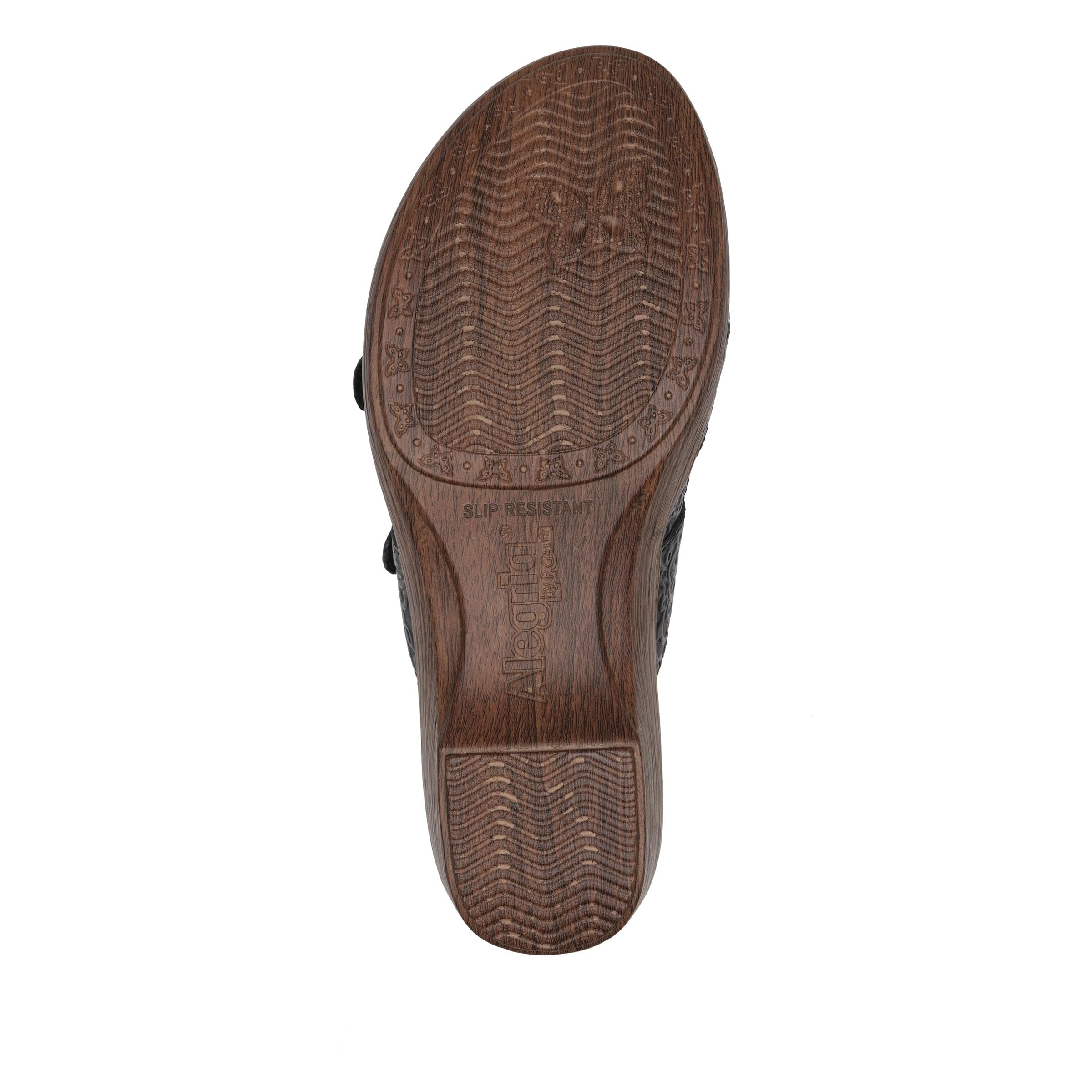 Alegria Women's Sierra Go For Baroque Leather Wedge Sandal 10.5-11 M US