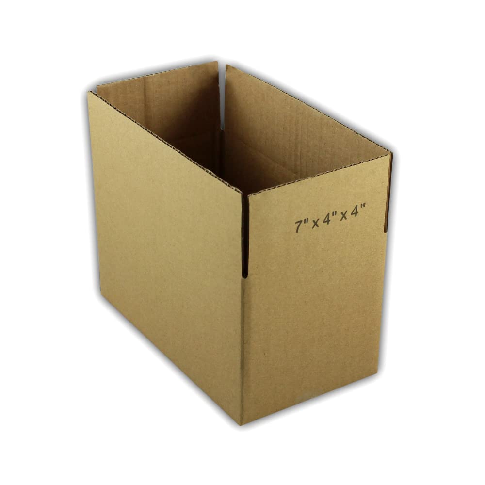 40 EcoSwift 7x4x4 Corrugated Cardboard Packing Boxes Mailing Moving Shipping Box Cartons 7 x 4 x 4 inches