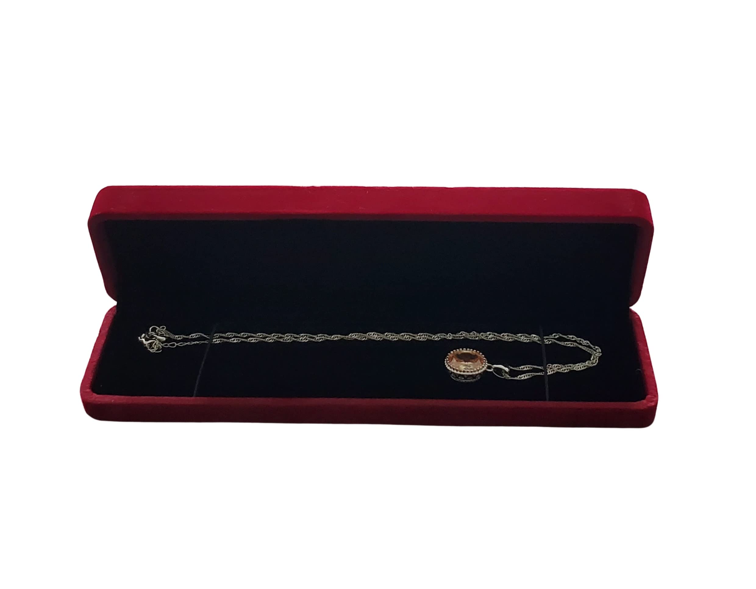Veranur Velvet Bracelet Necklace Gift box Jewelry Strorage, Jewelry display (Red Wine)