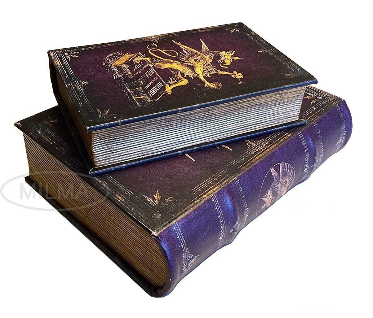 Royal Griffon Decorative Storage Book Boxes (Set (Includes Large and Small))