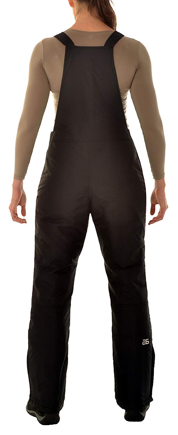 Arctix Women's Essential Insulated Bib Overalls, Black, Small Short