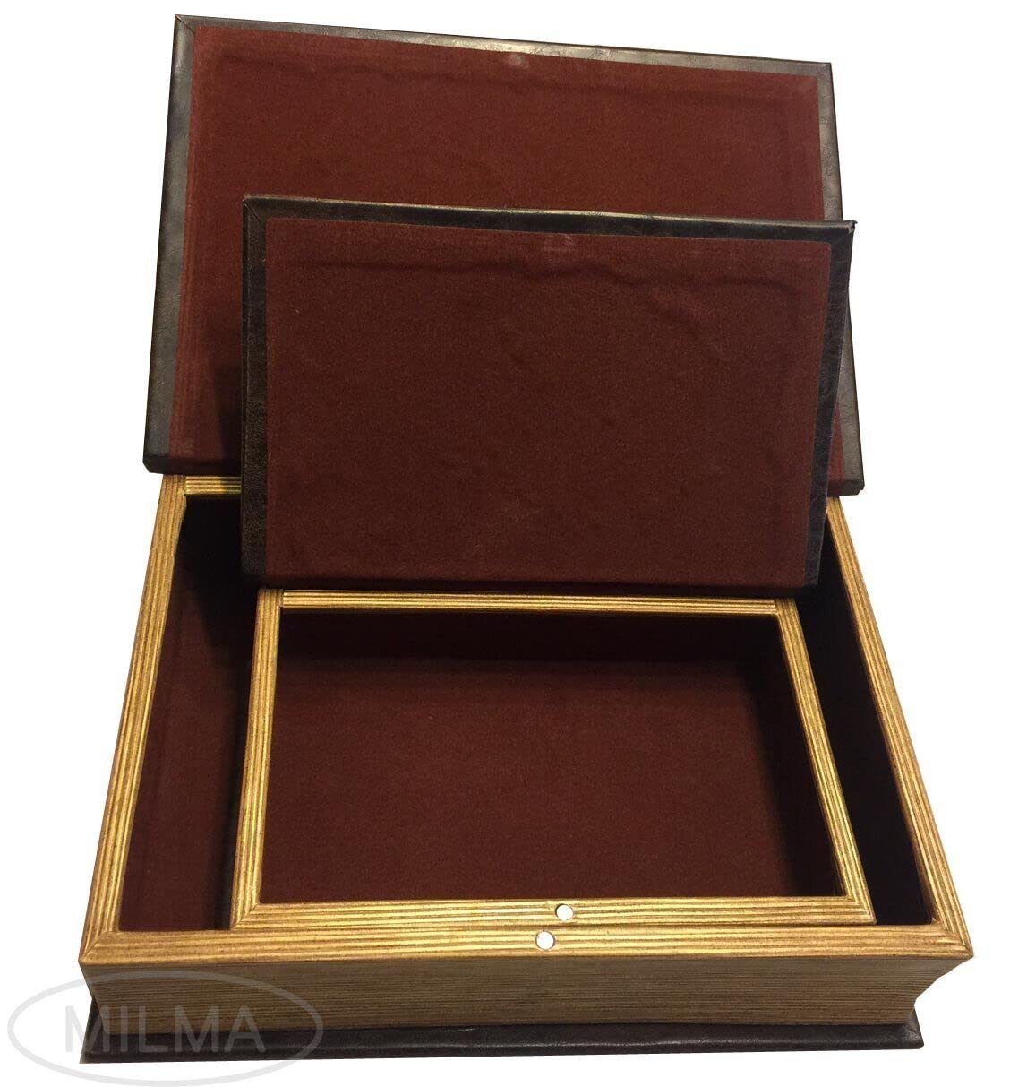 Royal Griffon Decorative Storage Book Boxes (Set (Includes Large and Small))