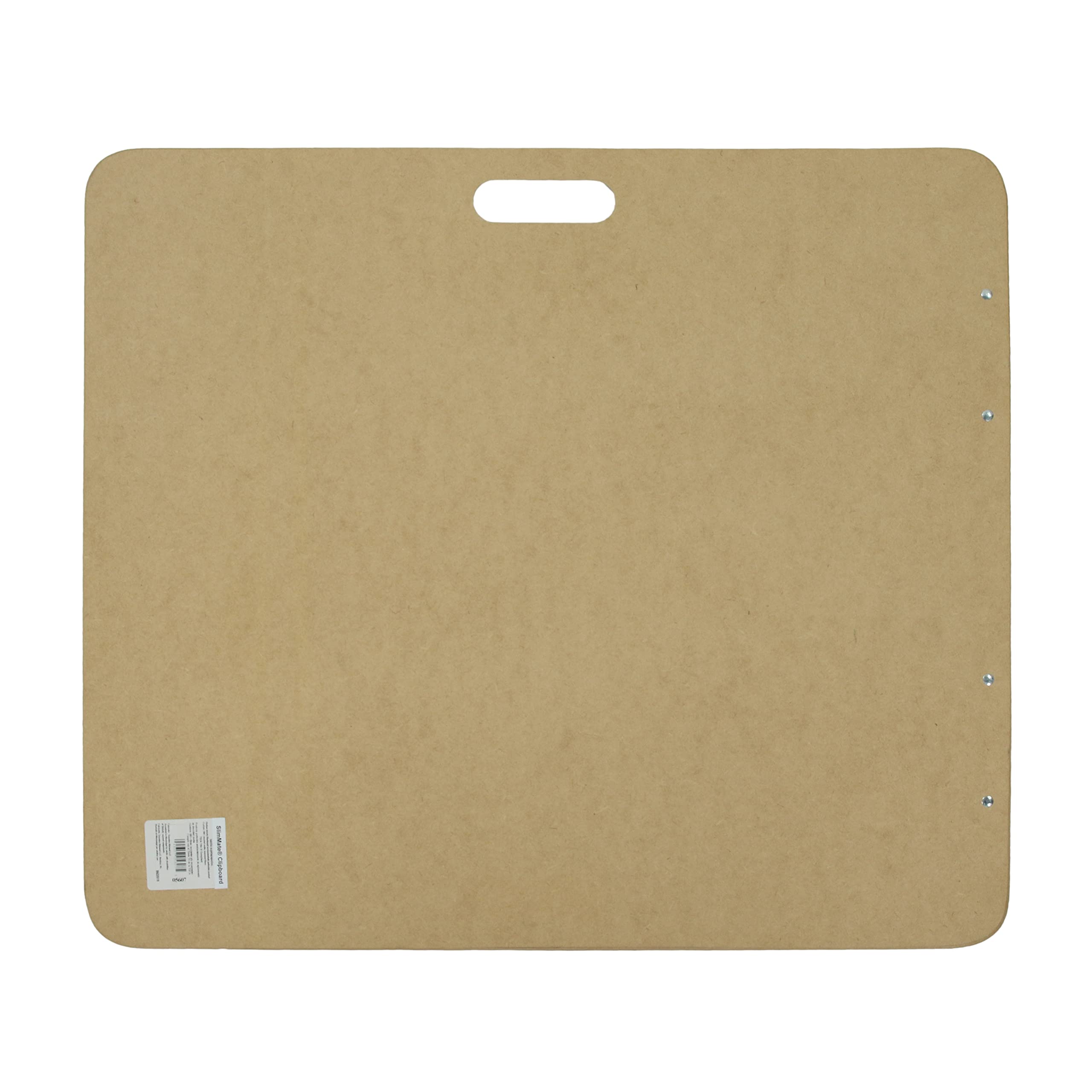 Saunders 05607 Recycled Hardboard Sketchboard - Brown, 23 in. x 26 in. Clipboard with Built-in Handle - Solid Drawing Board for Artists, Students, and Creatives