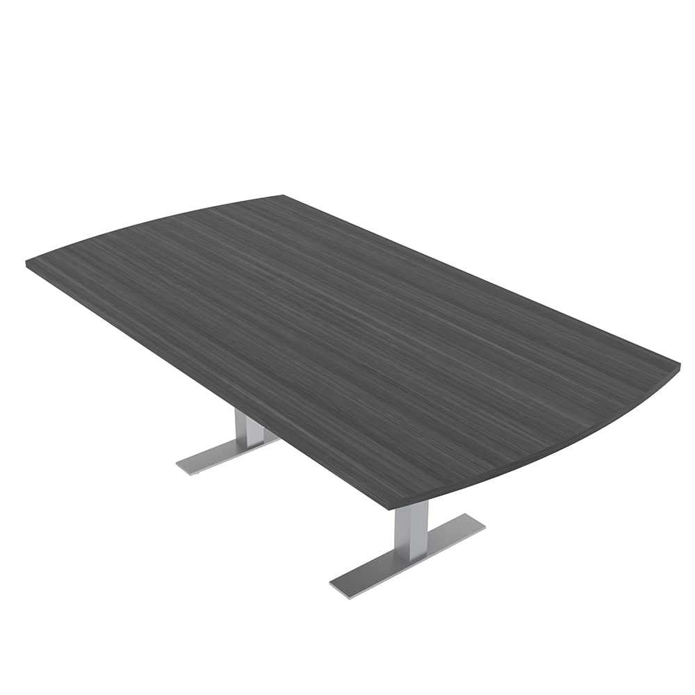 SKUTCHI DESIGNS INC. 6 Person Arc Rectangle Conference Table | Metal T-Legs | Harmony Series | 48X72 | Asian Night