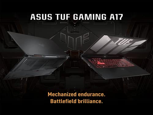 ASUS 2022 TUF A17 17.3" FHD 144Hz Gaming Laptop, AMD Ryzen 7-6800H Processor, 32GB DDR5 RAM, 1TB PCIe SSD, Backlit Keyboard, GeForce RTX 3060 6G DDR6, HD Webcam, Windows 11, Gray, 32GB USB Card