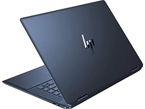 HP 2022 Spectre x360 2-in-1 16" 3K+ Touchscreen 400 nits Laptop, Intel Core i7-12700H, 16GB RAM, 1TB PCIe SSD, Iris Xe Graphics, 5MP IR Camera, Windows 11, Blue, 32GB USB Card