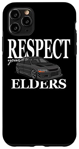 iPhone 11 Pro Max Retro Racer, Respect Your Elders, Mens Vintage Tuner Car Case
