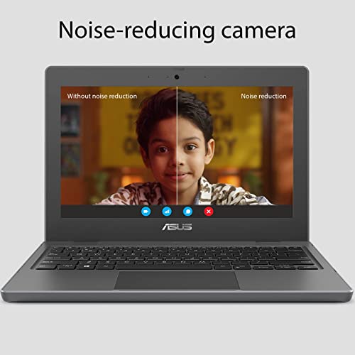 2022 Newest ASUS Military-Grade Student Laptop, 11.6" HD Certified Eye-Care Display, Intel Dual-Core Processor, 4GB RAM, Ethernet Port, Spill-Resistant Keyboard, Win10 Pro (256GB Storage) (Renewed)