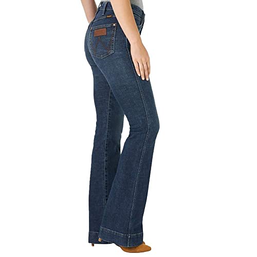 Wrangler Women's Retro High Rise Trouser Jean Sara 30W x 34L