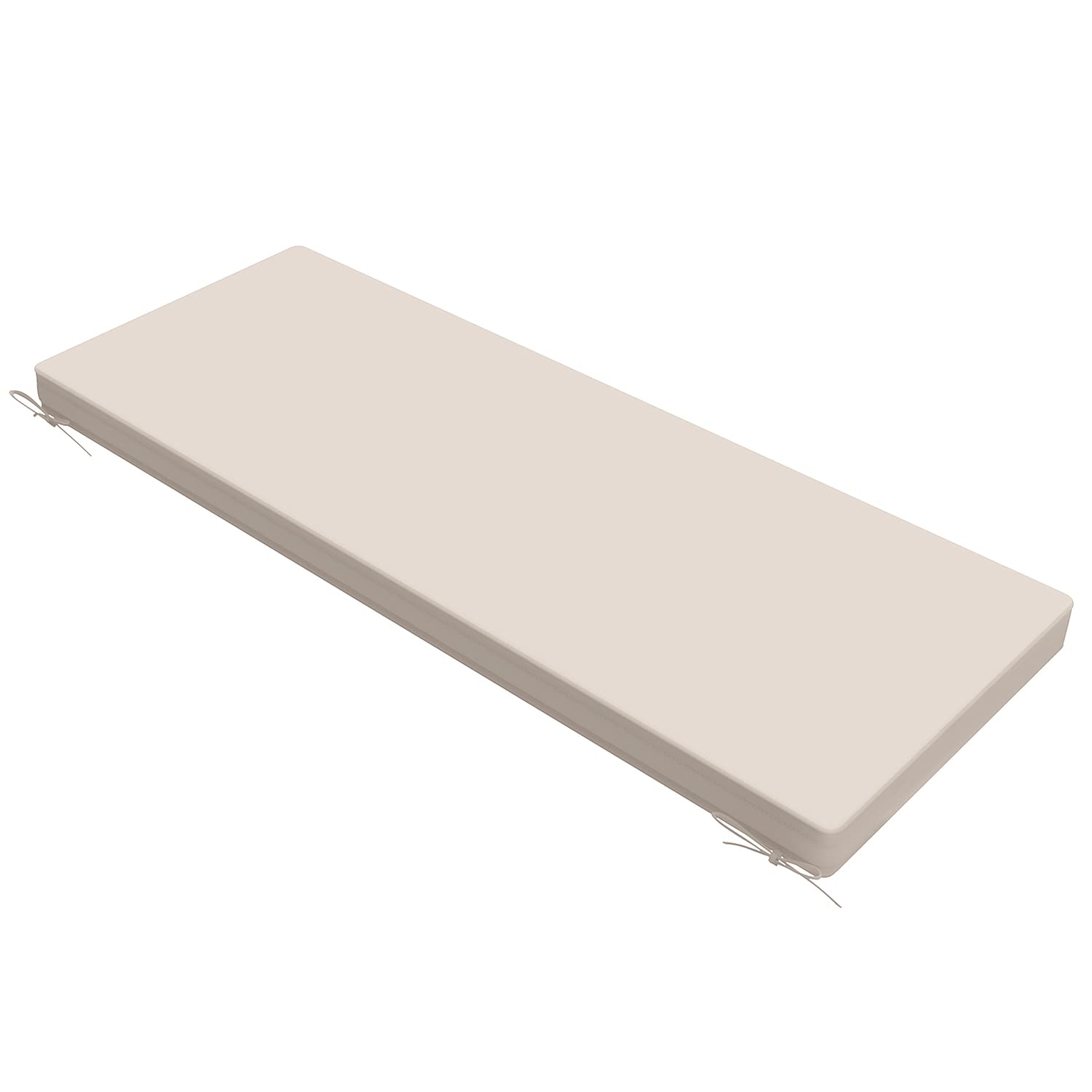 AAAAAcessories Outdoor/Indoor Bench Cushion for Patio Furniture Bench/Swing/Settee, 48 x 18 x 3 Inch, Beige