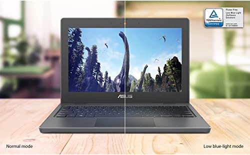 2022 Newest ASUS Military-Grade Student Laptop, 11.6" HD Certified Eye-Care Display, Intel Dual-Core Processor, 4GB RAM, Ethernet Port, Spill-Resistant Keyboard, Win10 Pro (256GB Storage) (Renewed)