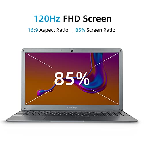 Chicbuy Laptop 15.6''12GB DDR4 512GB SSD Quad-Core Intel Celeron N5095 Processors Windows 11 Laptop Computer,1080P IPS Full HD Laptop,USB 3.0,Up to 2.9Ghz,Bluetooth 4.2,2.4G/5G WiFi,Long Battery Life