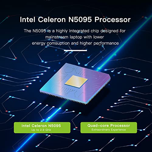 Chicbuy Laptop 15.6''12GB DDR4 512GB SSD Quad-Core Intel Celeron N5095 Processors Windows 11 Laptop Computer,1080P IPS Full HD Laptop,USB 3.0,Up to 2.9Ghz,Bluetooth 4.2,2.4G/5G WiFi,Long Battery Life