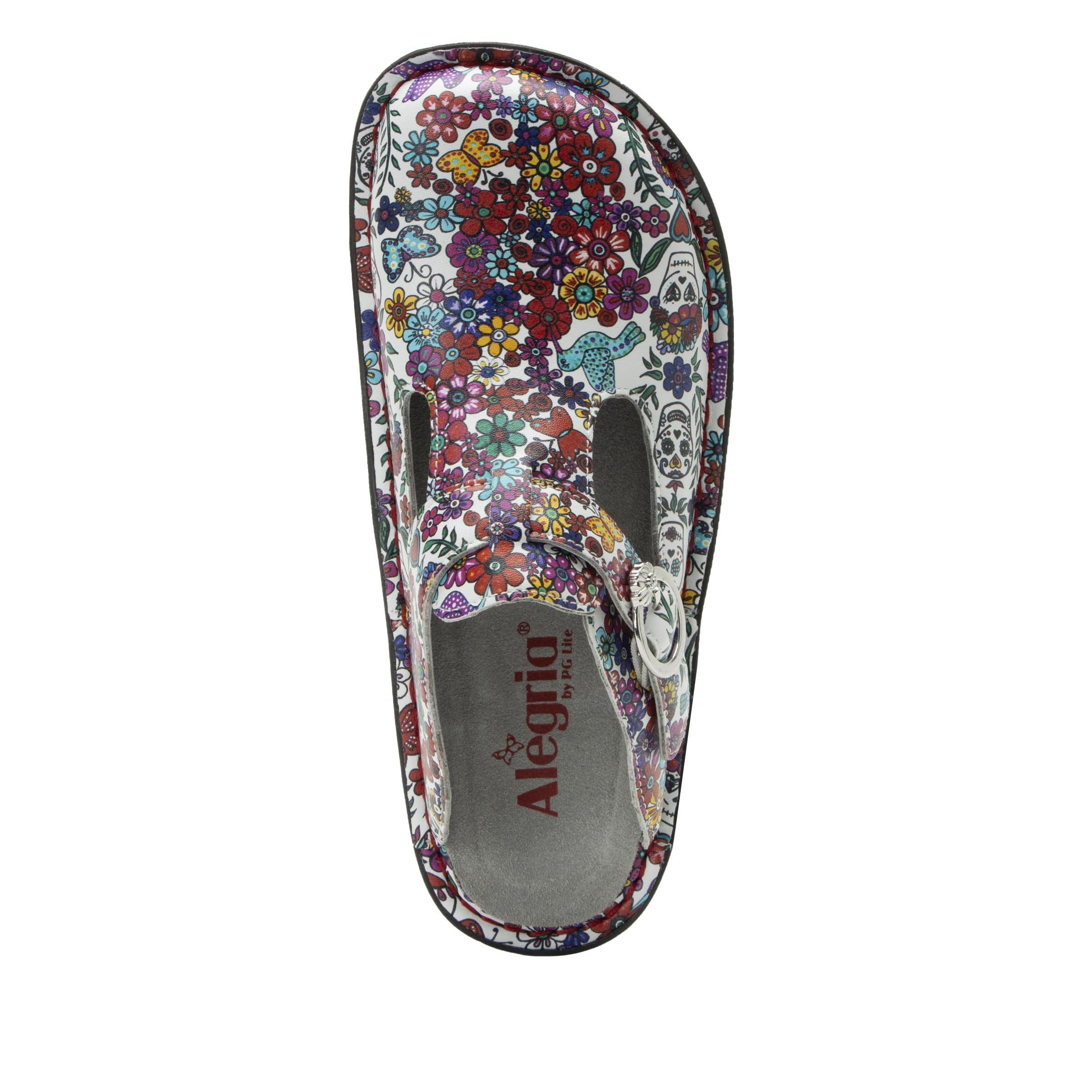 Alegria Women's Classic Ofrenda White Leather Clog 8-8.5 Medium Width US