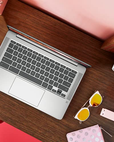 HP Chromebook 14 Laptop, Intel Celeron N4020, 4 GB RAM, 32 GB eMMC, 14” HD Micro-Edge Display, Chrome OS, Thin & Portable, 4K Graphics, Backlit Ash Gray Keyboard (14a-na0024nr, 2021, Mineral Silver)