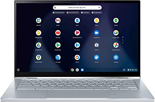 ASUS Chromebook Flip C433 14" IPS FHD 2-in-1 Touchscreen (Intel Core M3-8100Y, 8GB RAM, 128GB Storage (64GB eMMC + 64GB IST SD Card), Stylus) Home & Business Laptop, IST Pen, Chrome OS