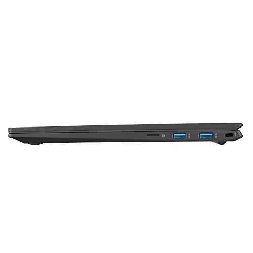 LG gram (2022) 14Z90Q Ultra Lightweight Laptop, 14" (1920 x 1200) IPS Display, Intel Evo 12th Gen i7 1260P Processor, 16GB LPDDR5, 512GB NVMe SSD, FHD Webcam, WiFi 6E, Thunderbolt 4, Windows11, Black