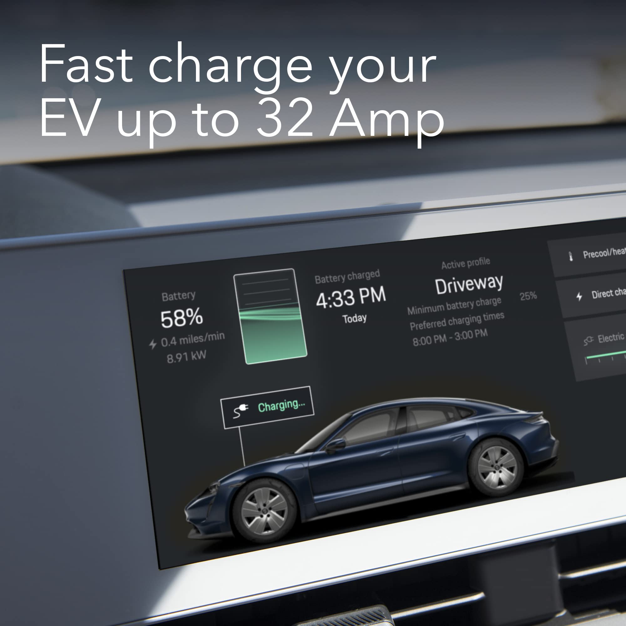 Lectron Level 1 / Level 2 Portable J1772 EV Charger (12 Amp / 32 Amp) with Dual Charging Plugs (NEMA 5-15 & 14-50) - Compatible with All J1772 EVs (White)