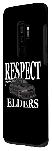 Galaxy S9+ Retro Racer, Respect Your Elders, Mens Vintage Tuner Car Case