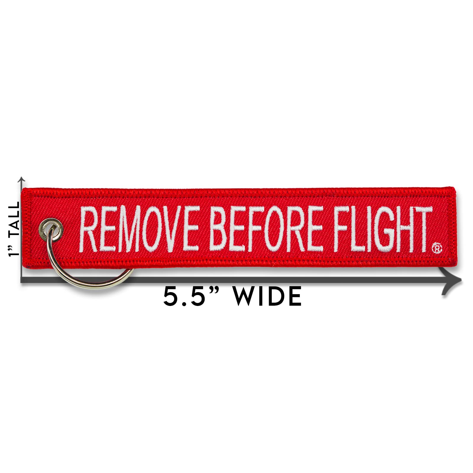 Apex Imports AIXEPA 3X Remove Before Flight Red/White Key Chain 5.5" x 1" Motorcycle ATV Car Truck Keychain