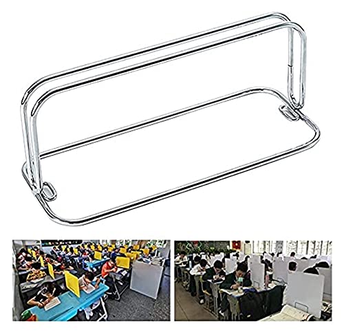 MZM Screen Mobile Base, Desk Isolation Board Bracket, Student Exam Partition, Punch-Free Movable Support Frame ZTT (Color : Silver)