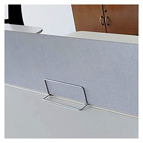 MZM Screen Mobile Base, Desk Isolation Board Bracket, Student Exam Partition, Punch-Free Movable Support Frame ZTT (Color : Silver)