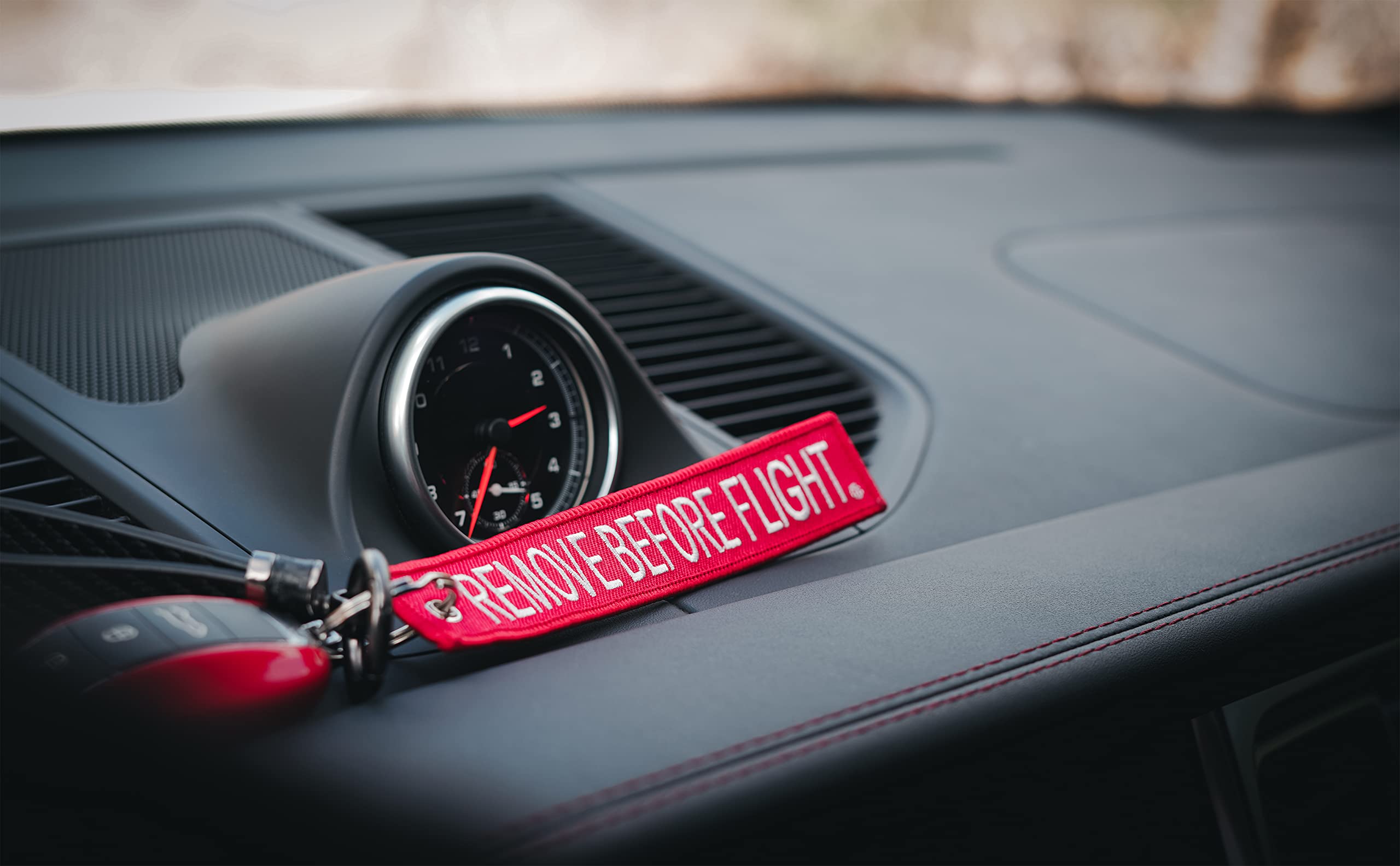 Apex Imports AIXEPA 3X Remove Before Flight Red/White Key Chain 5.5" x 1" Motorcycle ATV Car Truck Keychain