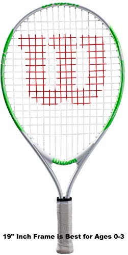Generic Wilson US Open 21 Junior Tennis Racquet Bundled with a Red/White Wilson Advantage II Tennis Bag (Perfect for Beginner Players Age 5-6) Red/White Bag 21 Inch Racquet