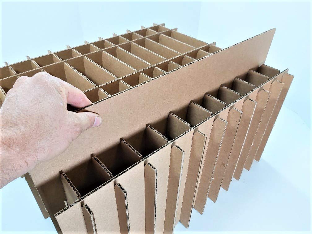Tek Source Solutions Universal Motherboard Shipping & Storage Box Kit โ Slotted Moving Boxes with Trays, Protective Corrugated Cardboard Packing Boxes, Foam Shock Protection Shell, Pack of 1