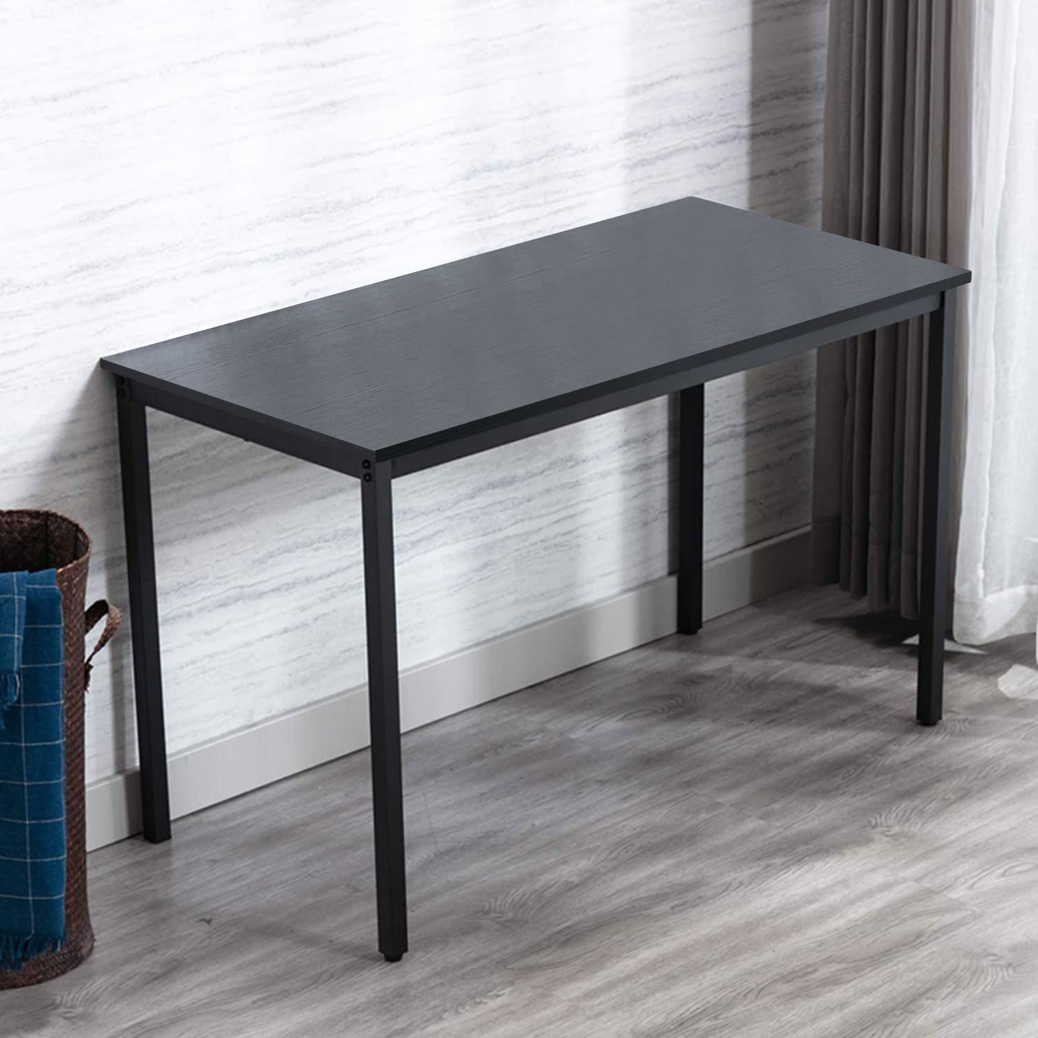 Bonzy Home Conference Tables 6.5ft Meeting Room Study Writing Table Office Computer Desk Save Space Design for 8 People 4PCS Black 78.7"x78.7"x29.5"