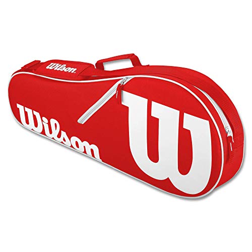 Generic Wilson US Open 21 Junior Tennis Racquet Bundled with a Red/White Wilson Advantage II Tennis Bag (Perfect for Beginner Players Age 5-6) Red/White Bag 21 Inch Racquet