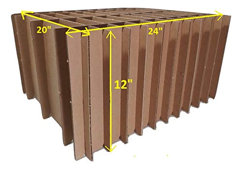 Tek Source Solutions Universal Motherboard Shipping & Storage Box Kit โ Slotted Moving Boxes with Trays, Protective Corrugated Cardboard Packing Boxes, Foam Shock Protection Shell, Pack of 1