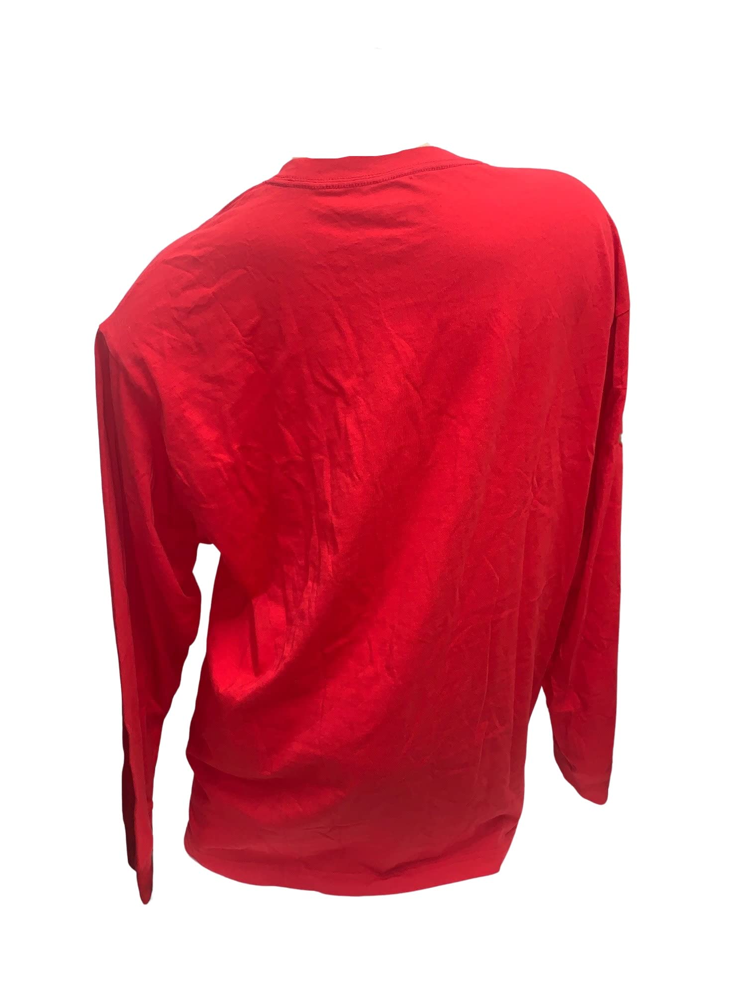 Victoria's Secret Pink Campus Long Sleeve Crew Neck Tee Color Red Size Large New