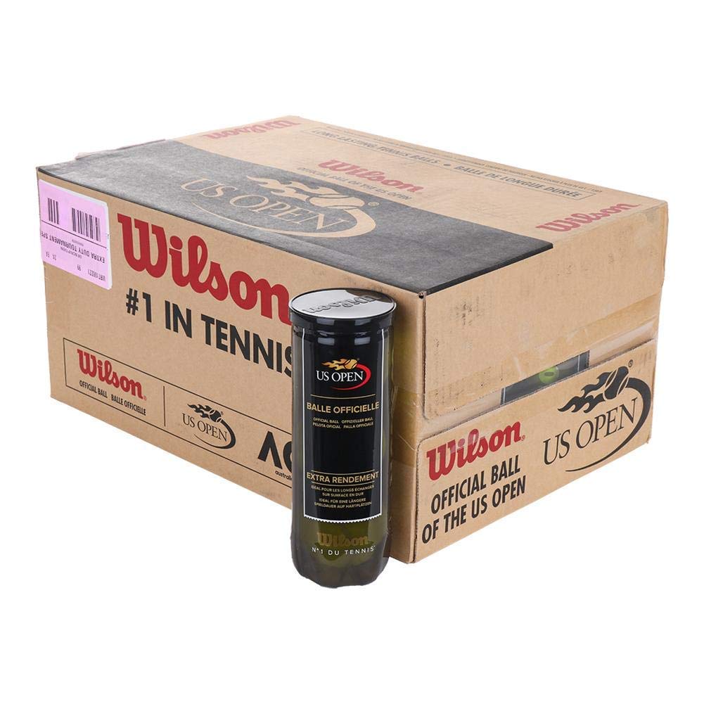 Wilson US Open Extra Duty All-Court Tennis Balls - 3 Ball Can (24 Cans = 1 Case)