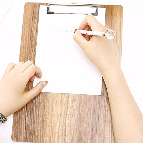 Office Supply Clipboard Wood A4 A5 Clipboard Maple Writing Pads Exam Clip Board Office School Supply Thing Item Folder Paper Desk Stationery Accessory Durable Low Profile Clip (Color : Khaki 1pcs)