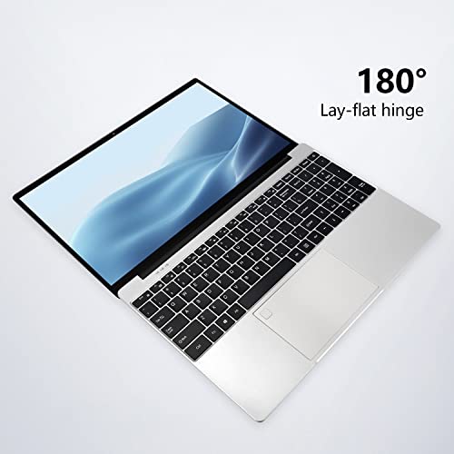 VGKE [Windows 11 Home] B15 Windows 11 Laptop with Fingerprint Reader, 15.6" Full HD 1920*1080 IPS, Intel Celeron J4125 Processor, 12GB RAM LPDDR4, 256GB SSD, Backlit Keyboard