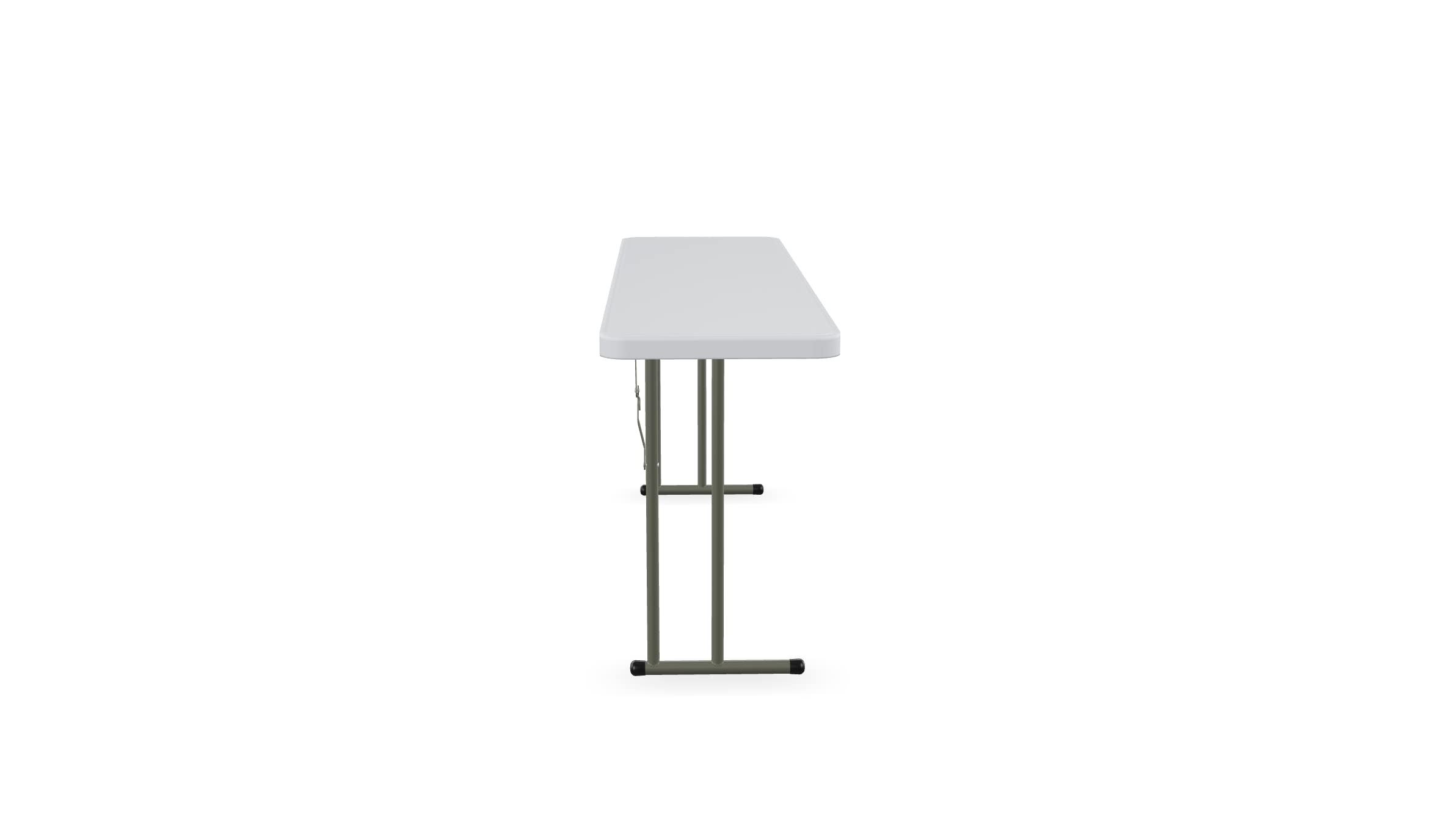 PRO&Family White Rectangle Adjustable Desk Seminar Folding Table Conference Conference Table Plastic Table Banquet Tables Skinny Folding Table (1, 18" x 72")