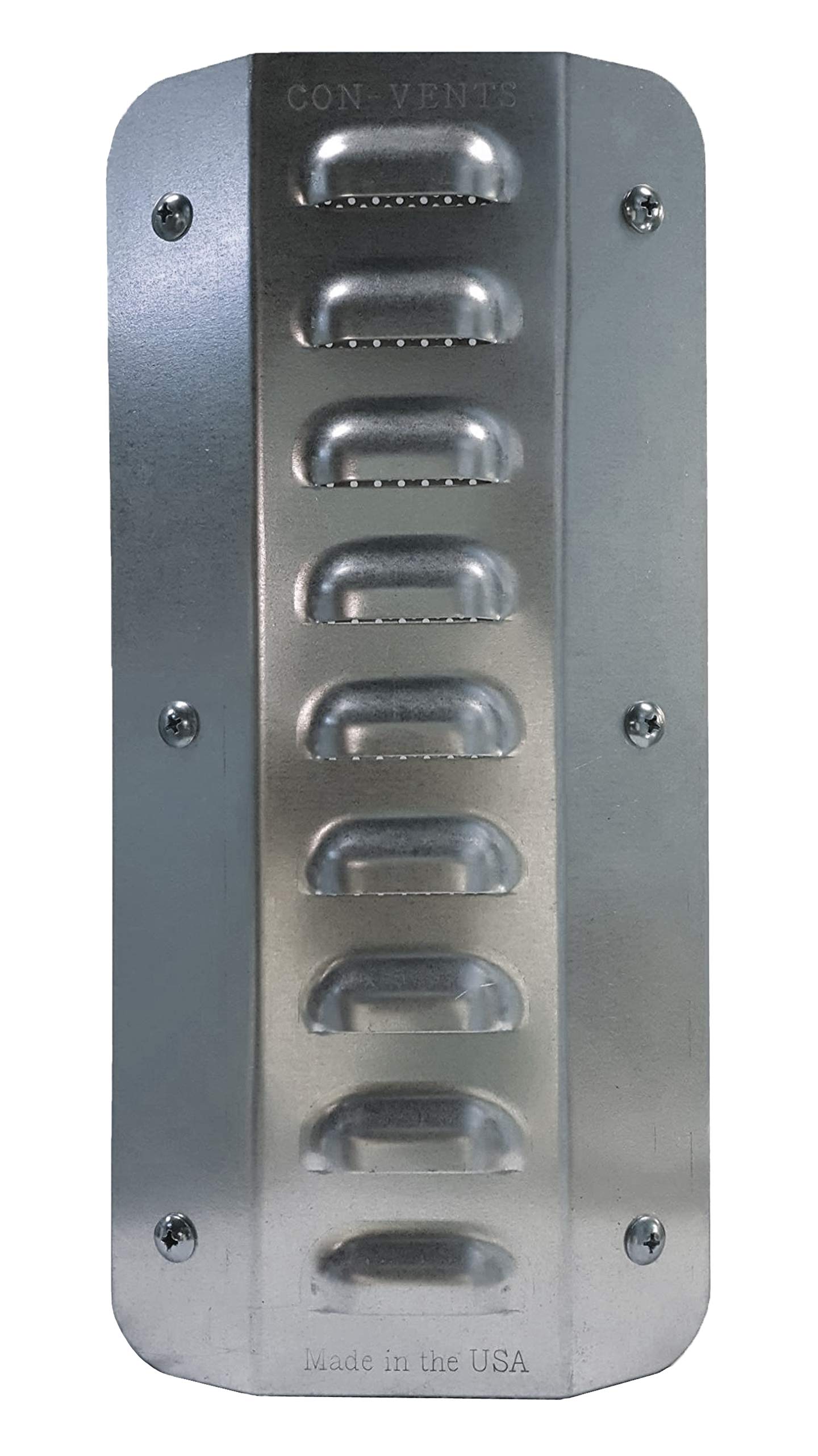 Shipping Container Vent Kit by CON-VENTS. Provides flow through ventilation to remove excessive heat and condensation. Made in the USA by a US Veteran. Patent Pending.
