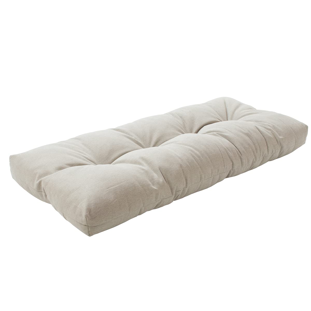 FUNHOME Outdoor Bench Cushion 45 x18 inch with Non-Slip Grips,Waterproof Porch Swing Cushion,Bench Pillow Pads,Tufted Cushions for Patio Garden Furniture,45" Seat Cushions Indoor(Linen Brown)