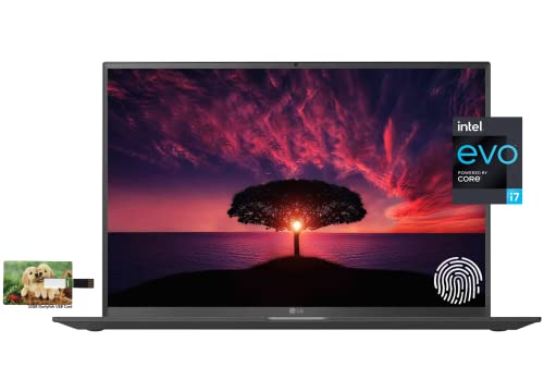 New LG Gram 17” WQXGA Business Laptop, Intel Evo 11th Gen Intel Core i7-1195G7 Processor, Windows 10 Pro, 16GB RAM 1TB SSD,32GB Durlyfish USB Card