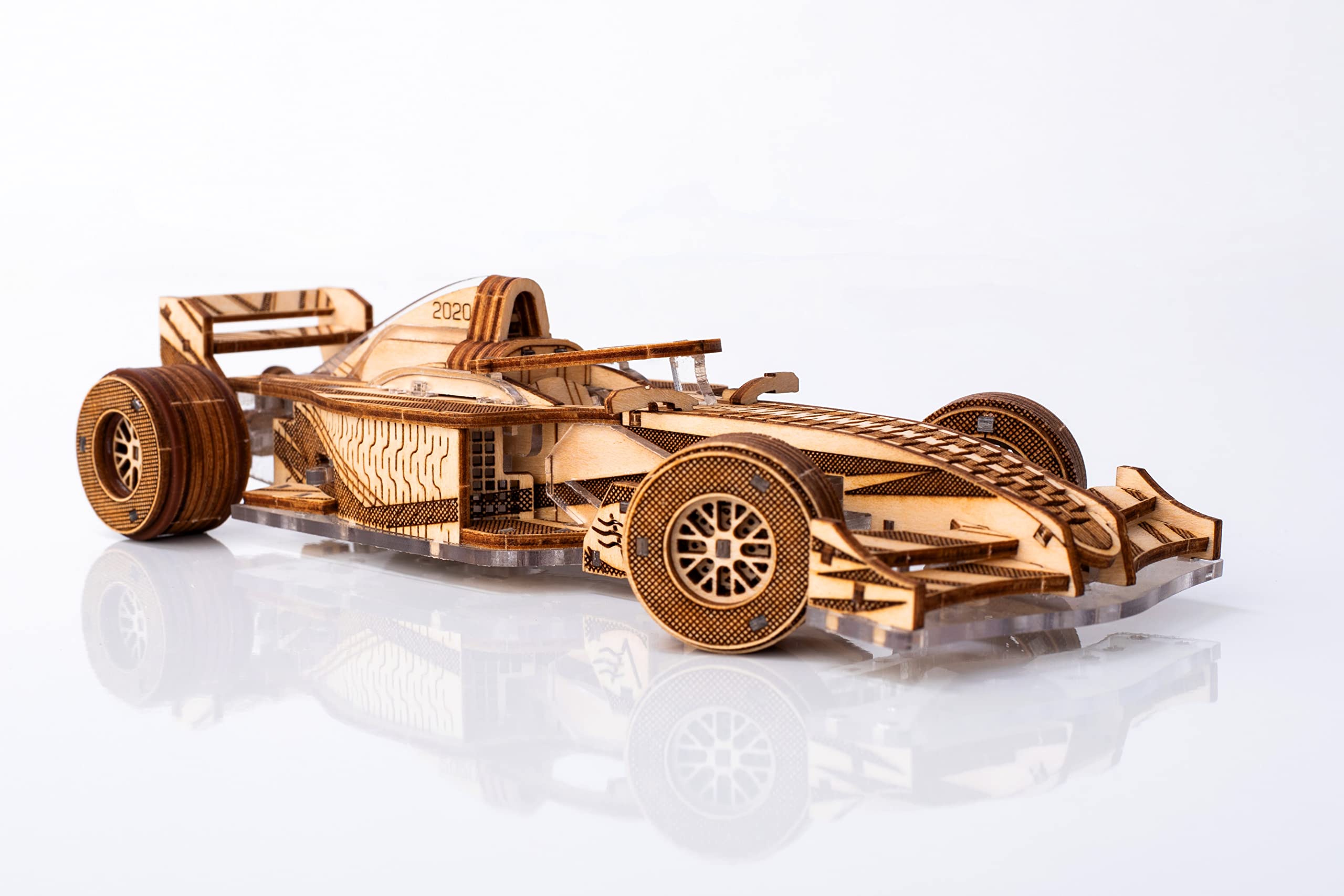 Veter Models Racer - V3 Mechanical 3D Puzzle Sport Car DIY Mechanical Model for Adults STEM Toys Hobby Gift Modelling Kit Mechanical Puzzles