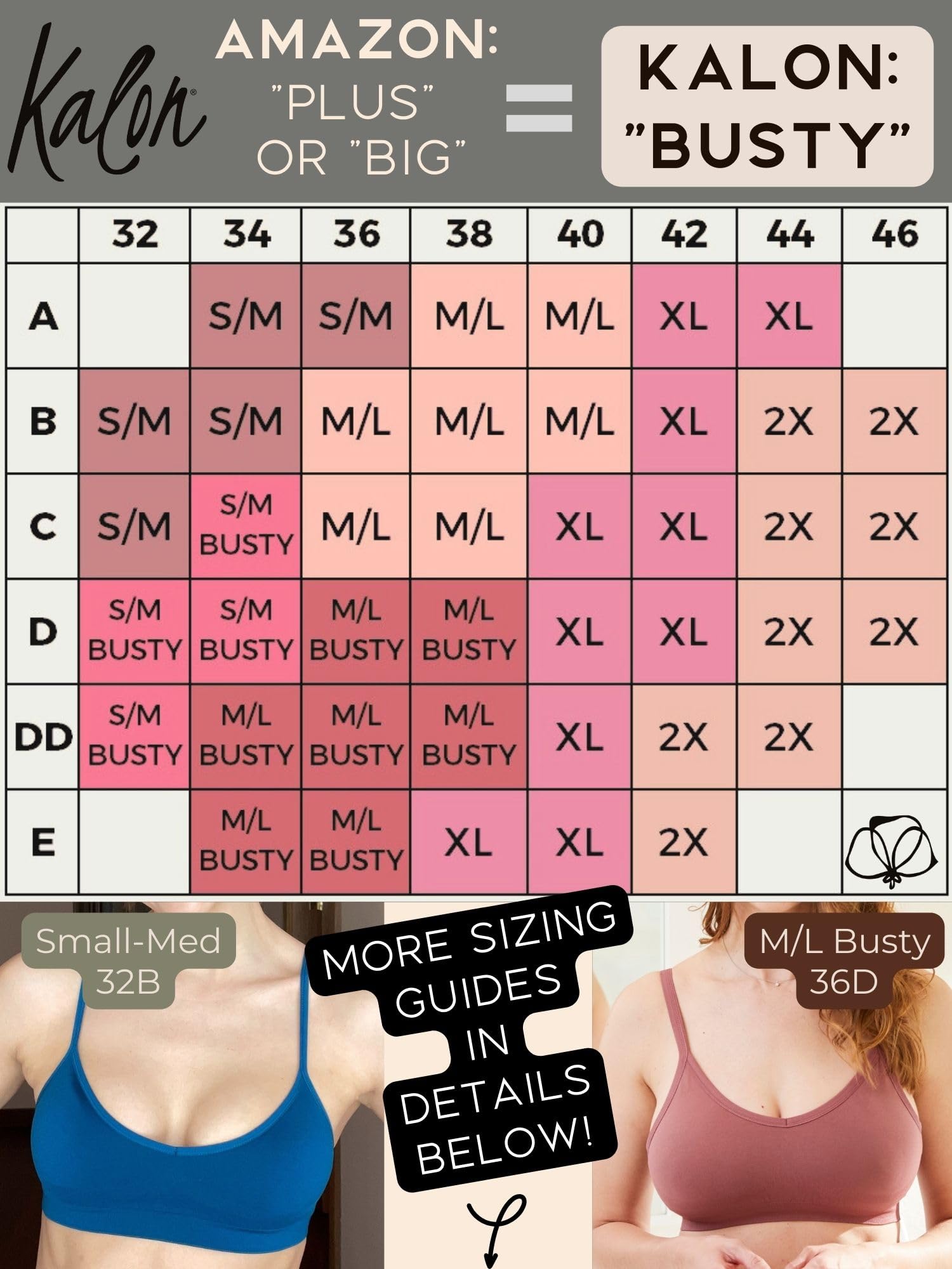 Kalon Women’s 4 Pack Demi Padded Bralette Wireless Comfortable Bra (M/L, Winter)