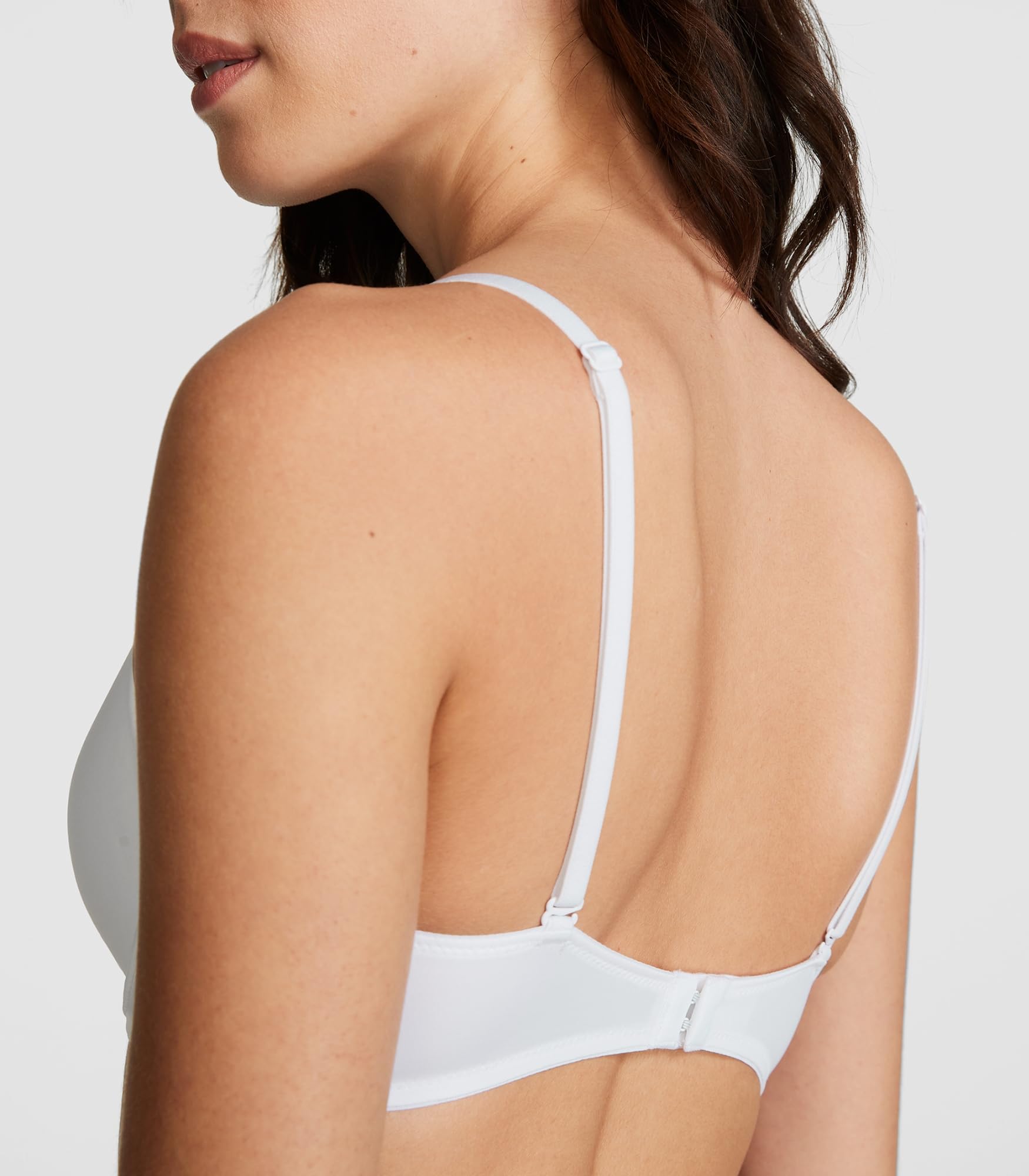 Victoria's Secret Pink Wear Everywhere T-Shirt Lightly Lined Bra, Smooth, Bras for Women, Optic White, (36B)